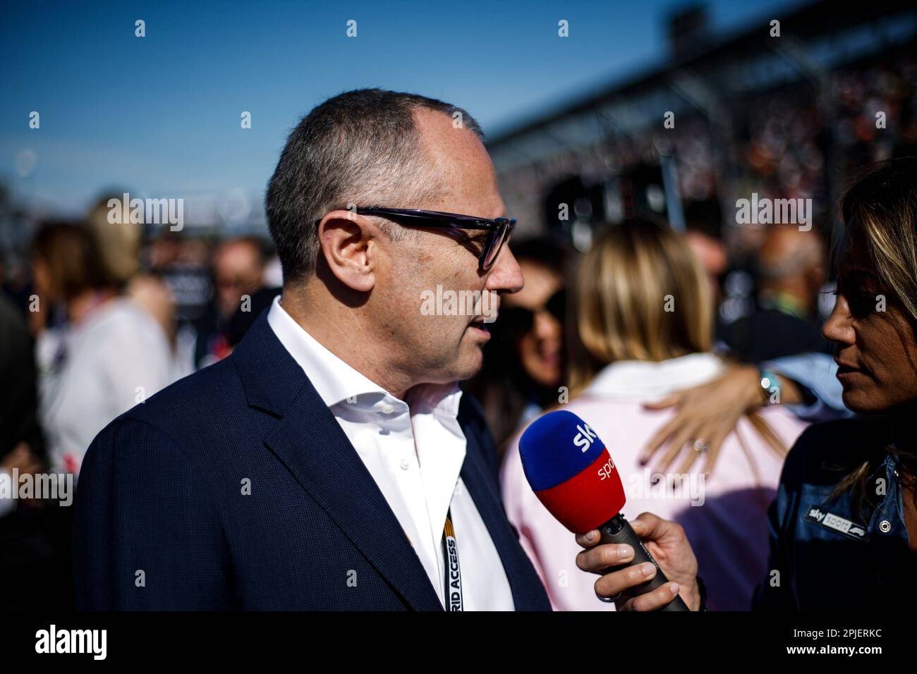 Melbourne, Australia. 2nd Apr, 2023. Stefano Domenicali (ITA, President ...