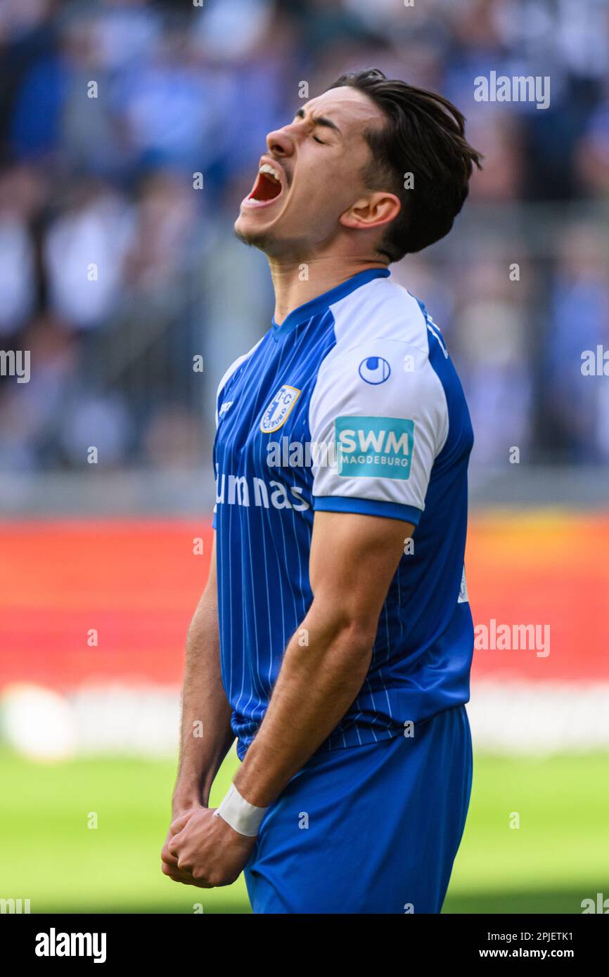 Magdeburg, Germany. 02nd Apr, 2023. Soccer: 2nd Bundesliga, 1. FC ...
