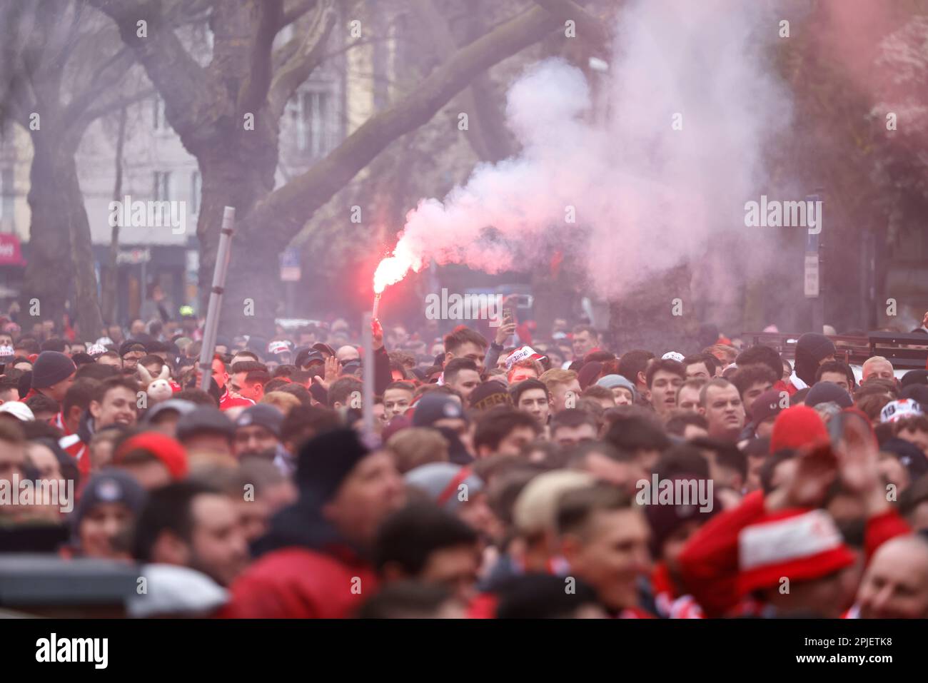 Cologne, Germany. 02nd Apr, 2023. Soccer, Bundesliga, 1. FC Köln ...