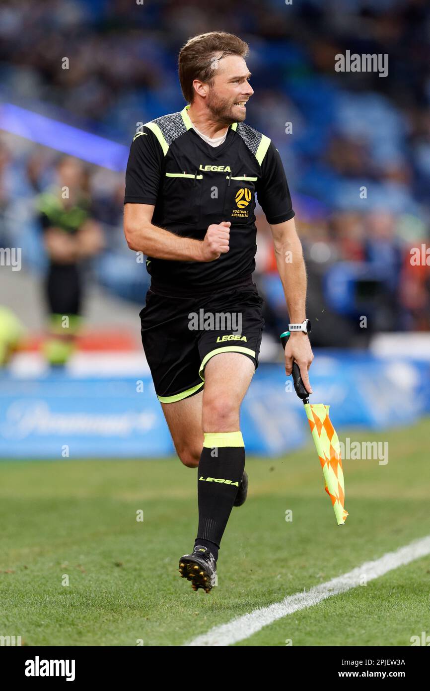 Sydney, Australia. 01st Apr, 2023. Assistant referee, Greg Taylor in ...