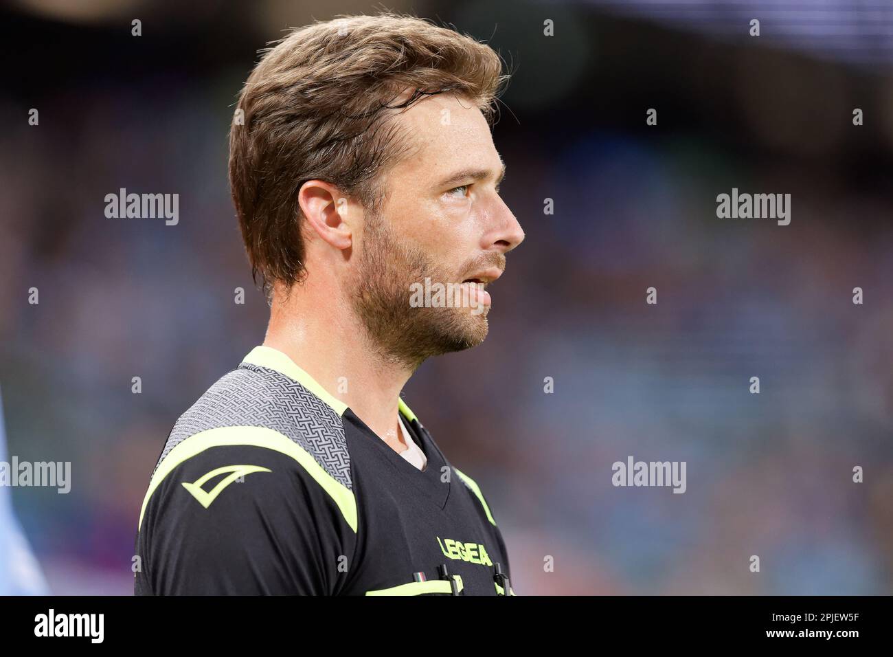 Sydney, Australia. 01st Apr, 2023. Assistant referee, Greg Taylor looks ...