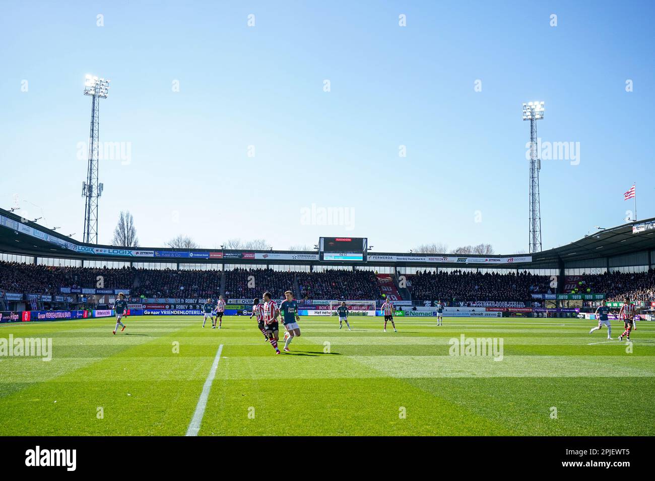 Rotterdam - Overview of the stadium during the match between Sparta ...