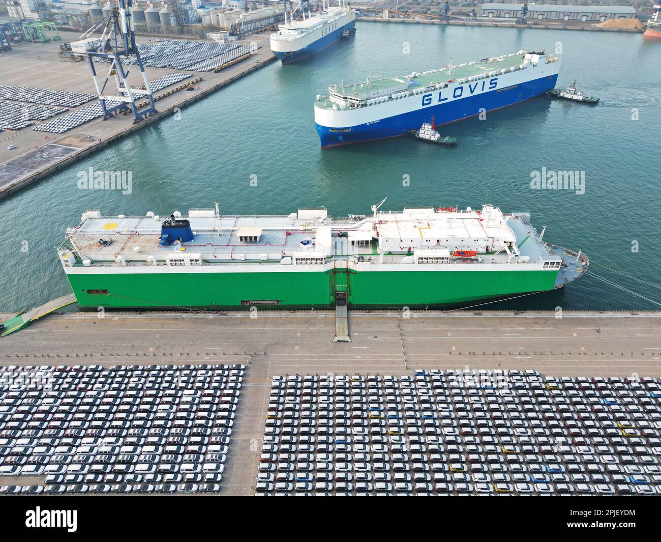 YANTAI, CHINA - APRIL 2, 2023 - Aerial photo taken on April 2, 2023 ...