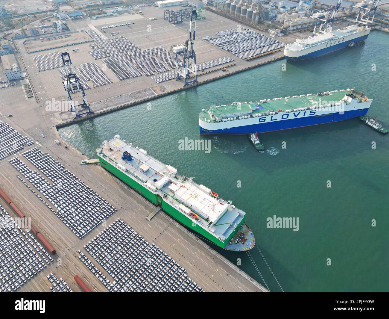 YANTAI, CHINA - APRIL 2, 2023 - Aerial photo taken on April 2, 2023 ...