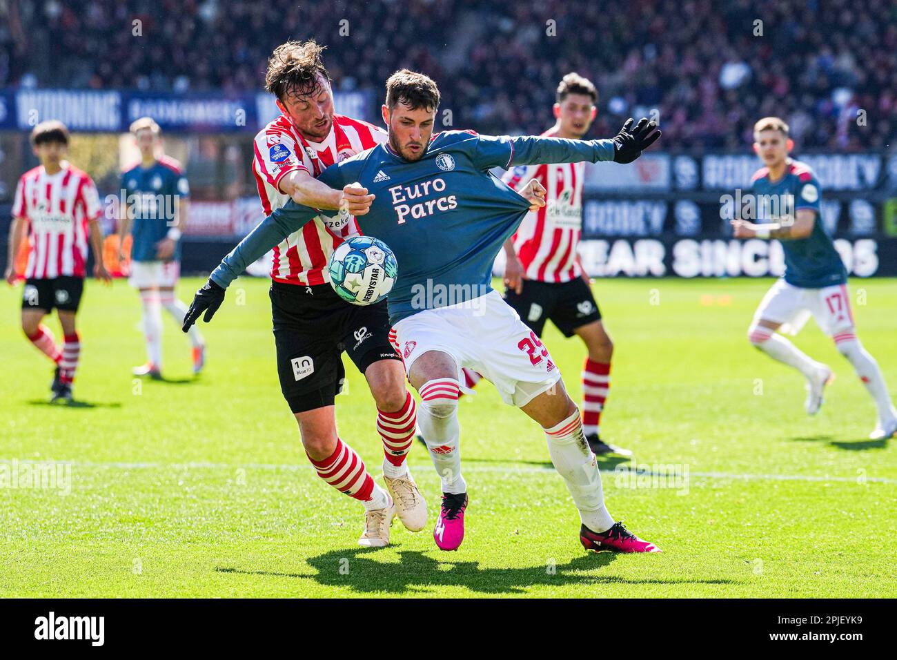 Rotterdam - Bart Vriends of Sparta Rotterdam, Santiago Gimenez of ...