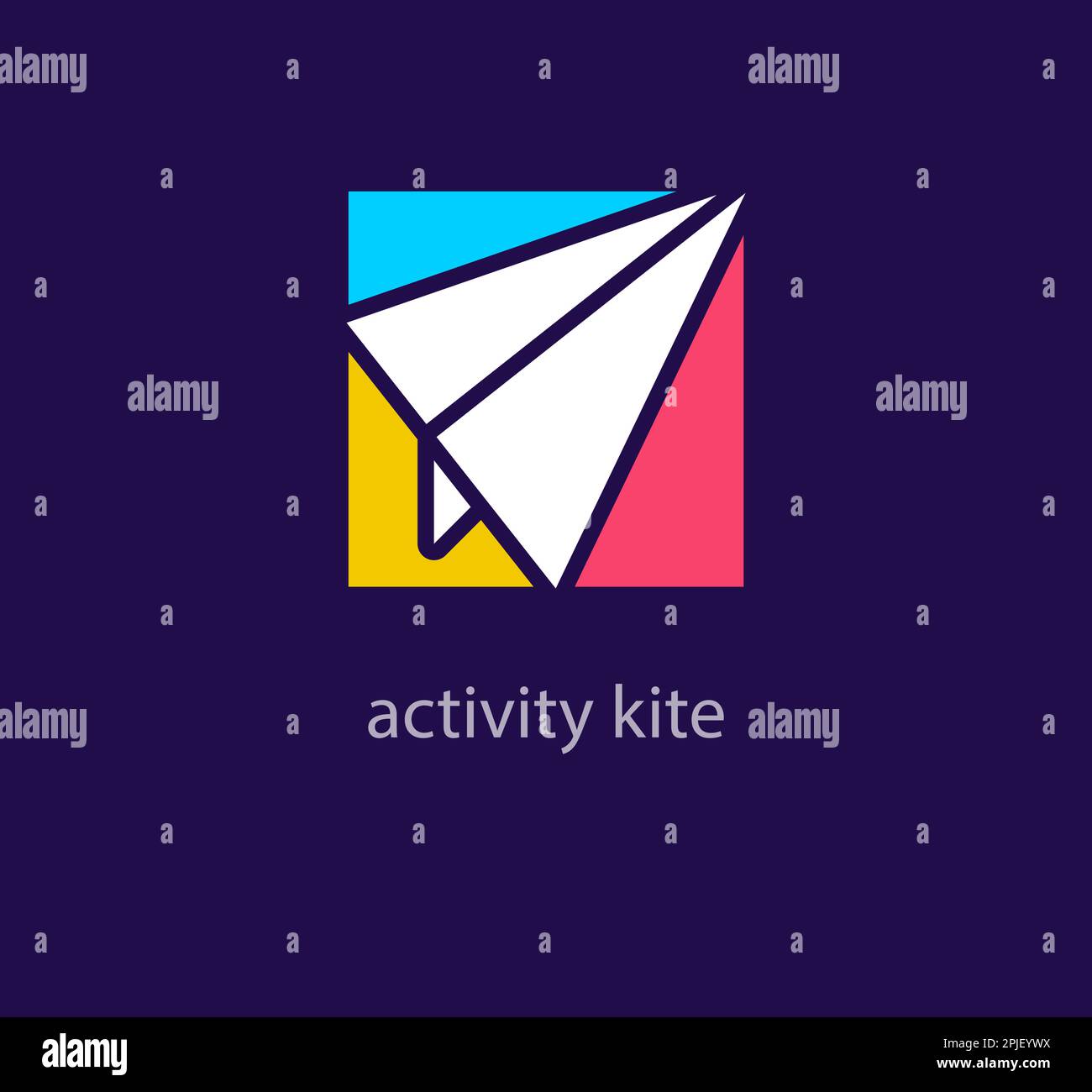 Colorful paper airplane logo. Unique design color transitions. Creative ...