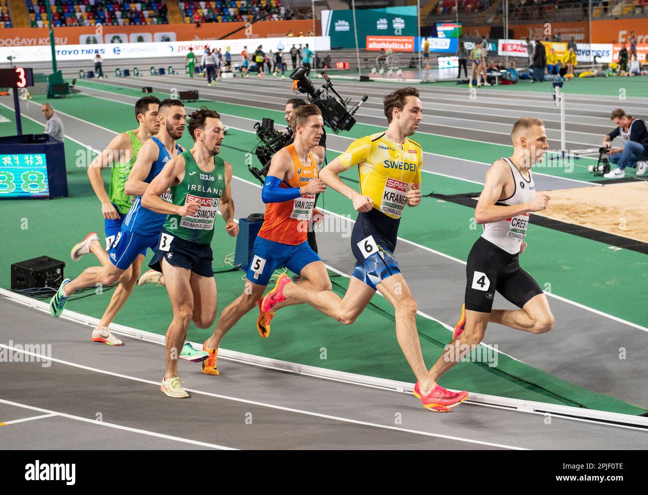 Andreas Kramer of Sweden competing in the men’s 800m heats at the ...