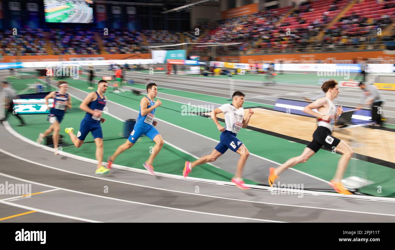 Simone Barontini of Italy competing in the men’s 800m heats at the ...
