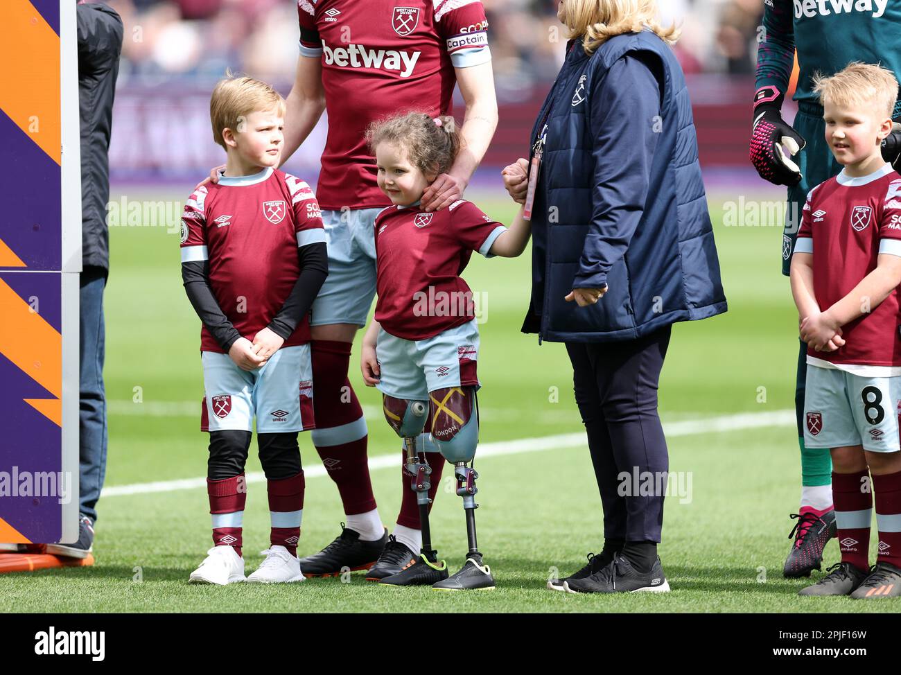 The match day mascots during the Premier League match at the London ...