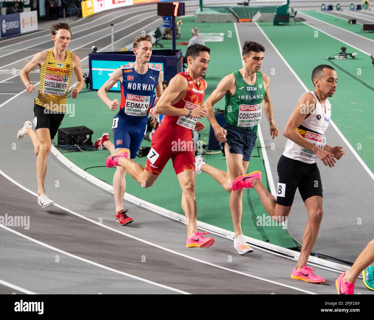 Andrew Coscoran of Ireland competing in the men’s 1500m heats at the ...