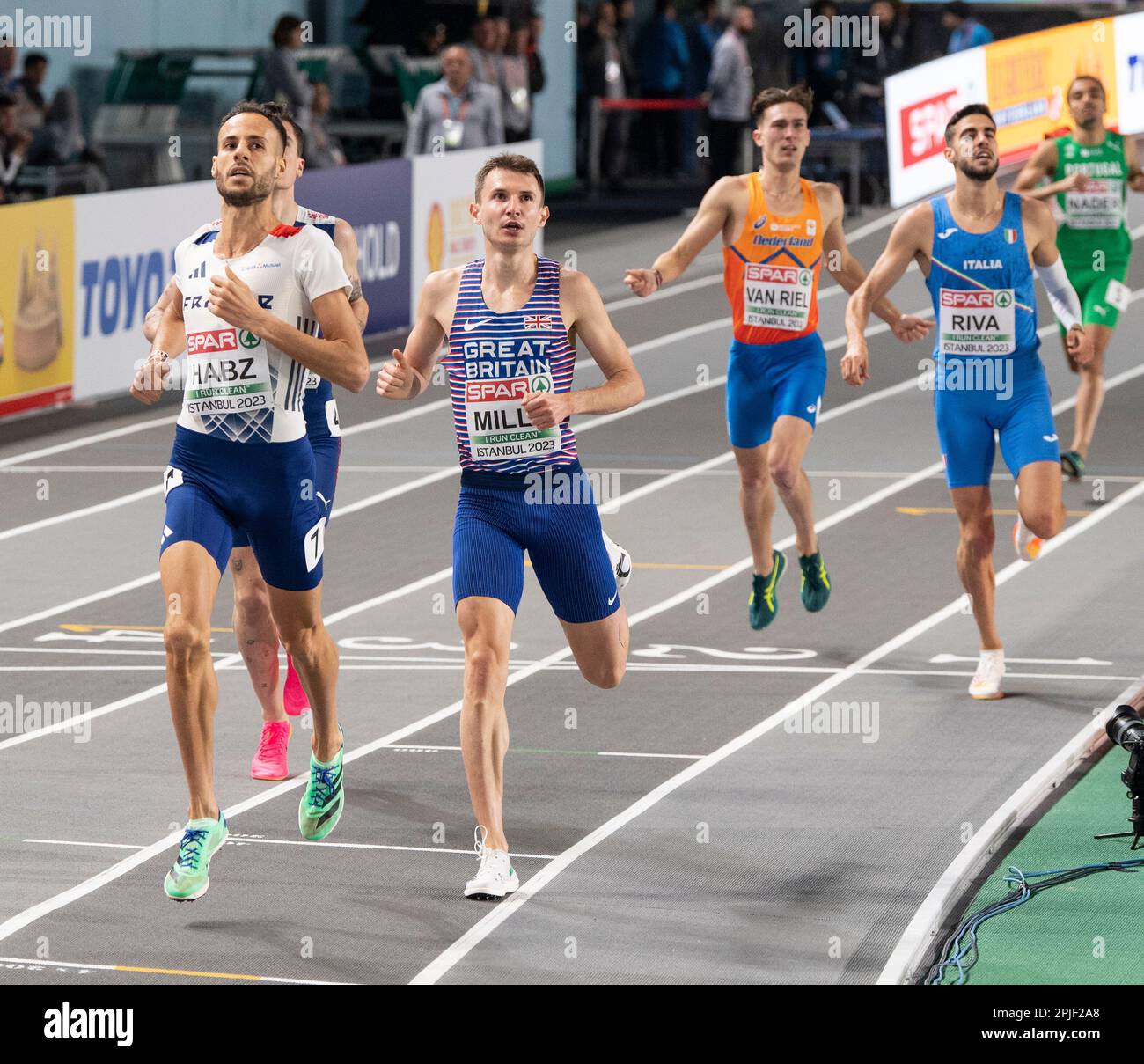 Azeddine Habz of France and George Mills of Great Britain & NI ...