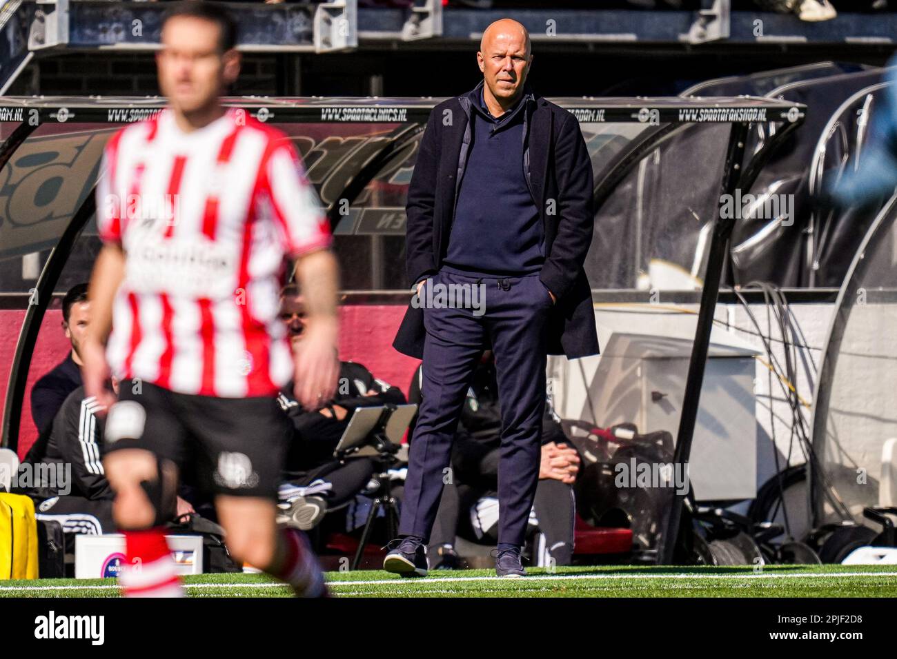 Rotterdam - Feyenoord coach Arne Slot during the match between Sparta ...