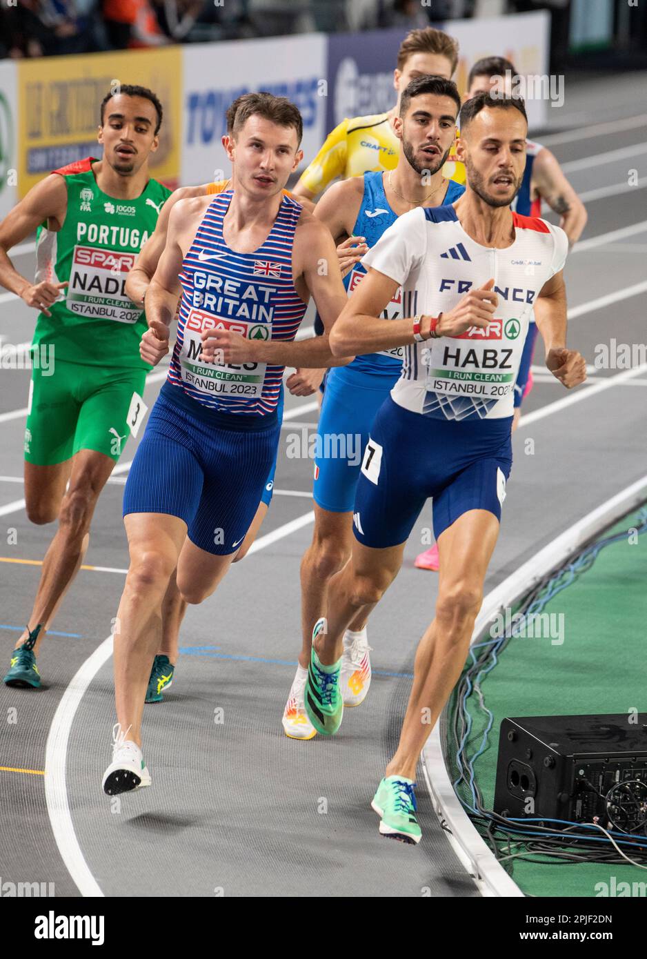 Azeddine Habz of France and George Mills of Great Britain & NI ...