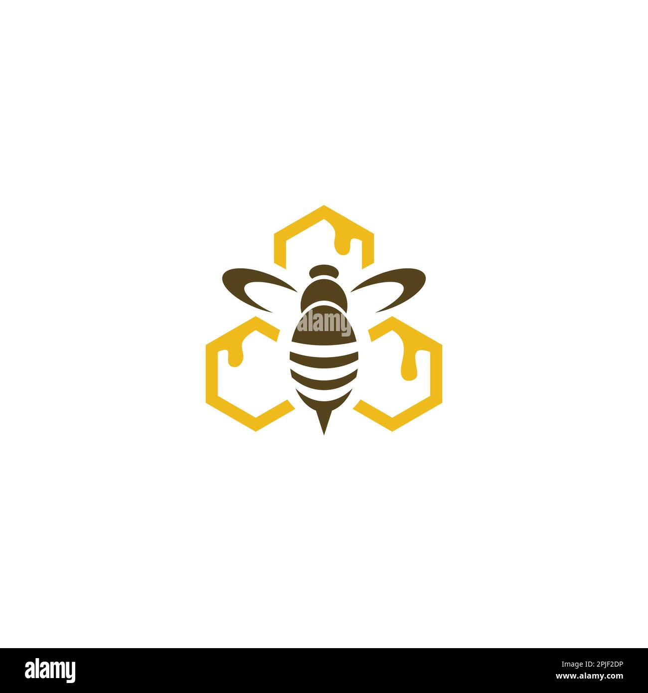 Bee and Hive logo or icon design Stock Vector Image & Art - Alamy