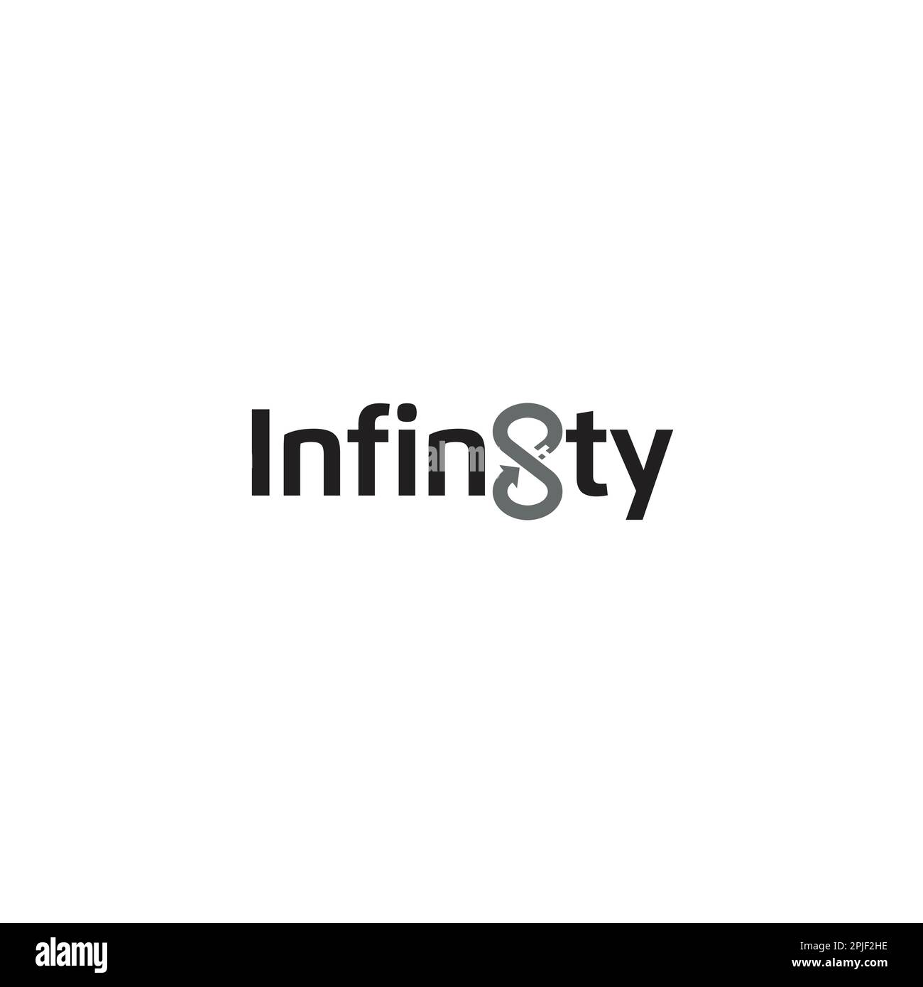 Infinity, Number 8 and Arrow logo or wordmark design Stock Vector Image ...