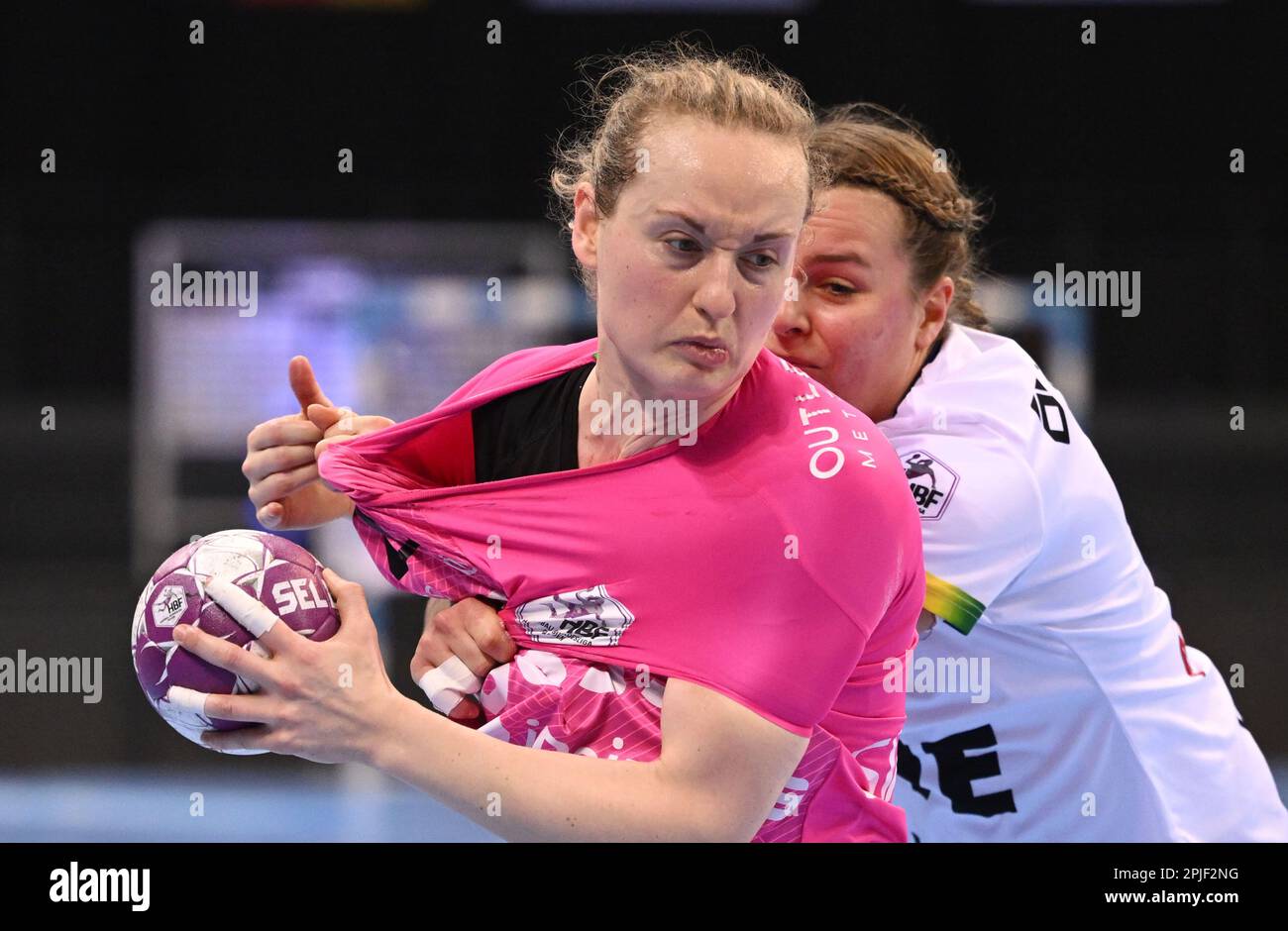 Stuttgart, Germany. 02nd Apr, 2023. Handball, Women: DHB Cup, HSG ...