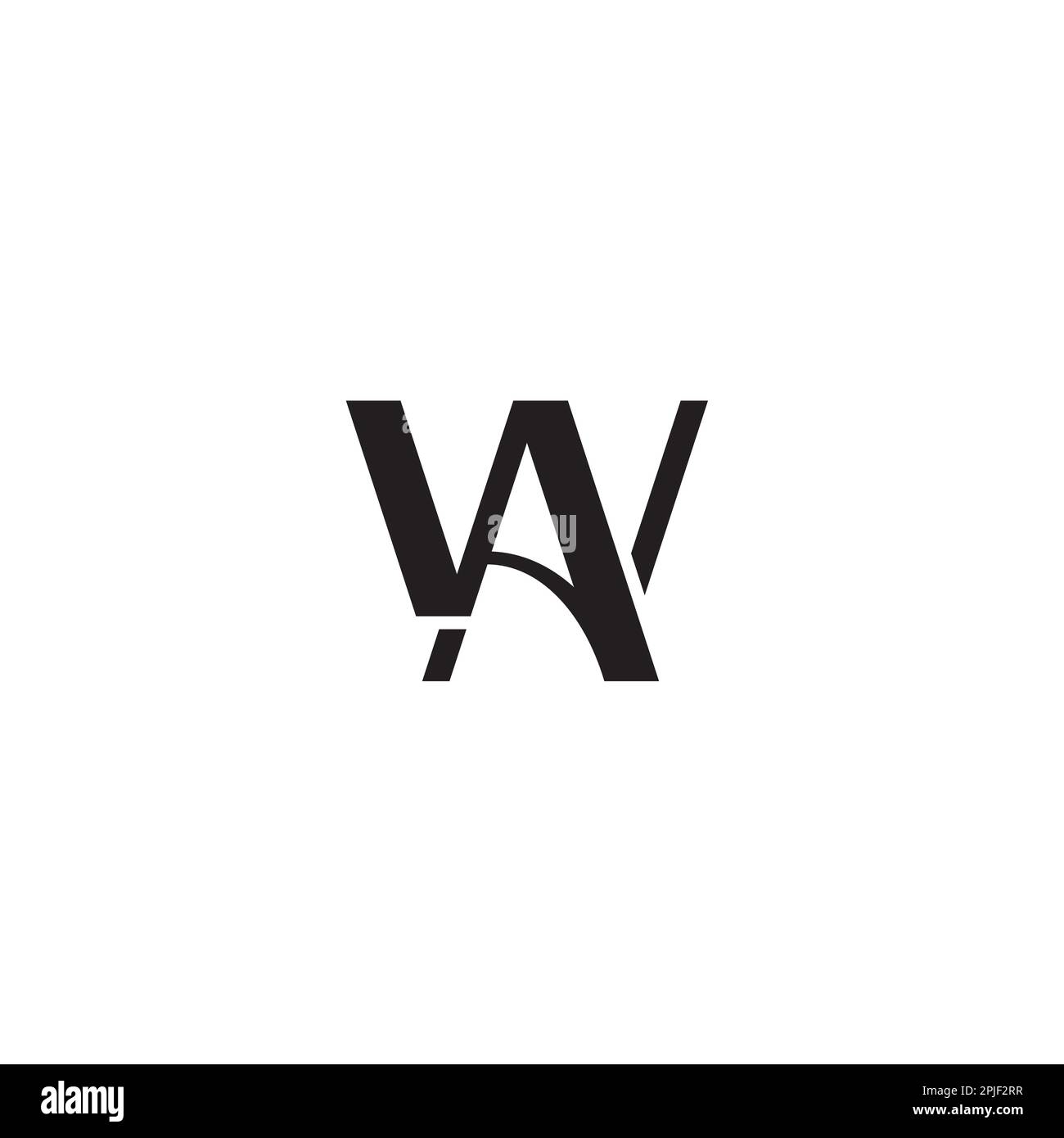 Letter WA or AW logo or icon design Stock Vector Image & Art - Alamy