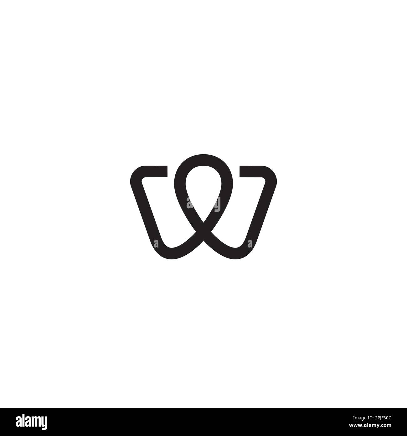 W map logo Black and White Stock Photos & Images - Alamy