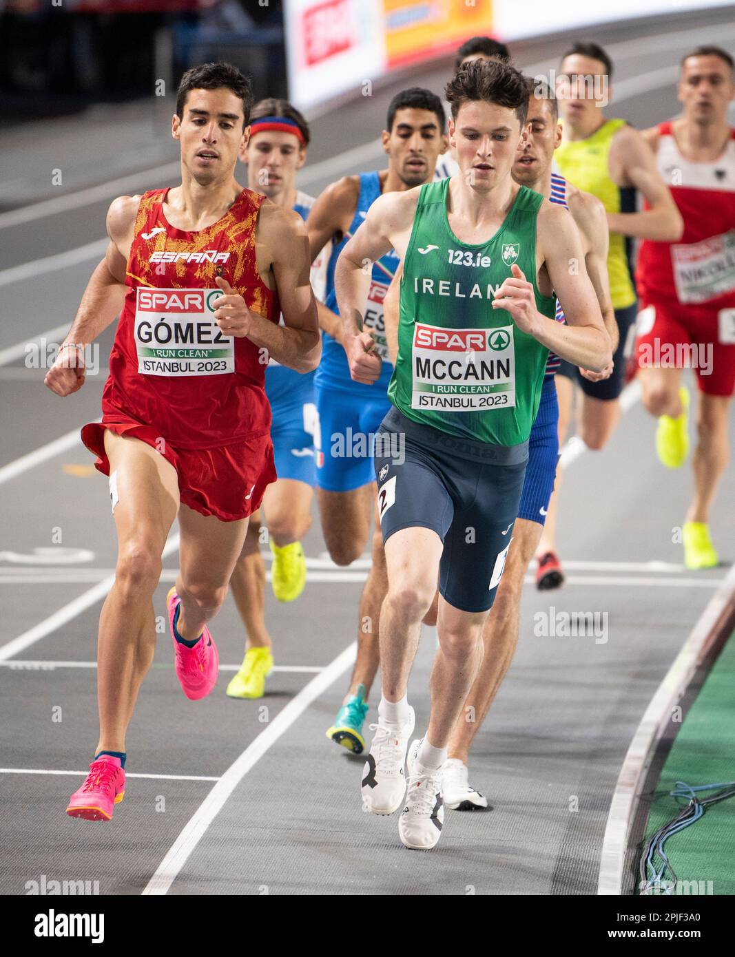 Jesús Gómez of Spain and Luke McCann of Ireland competing in the men’s ...