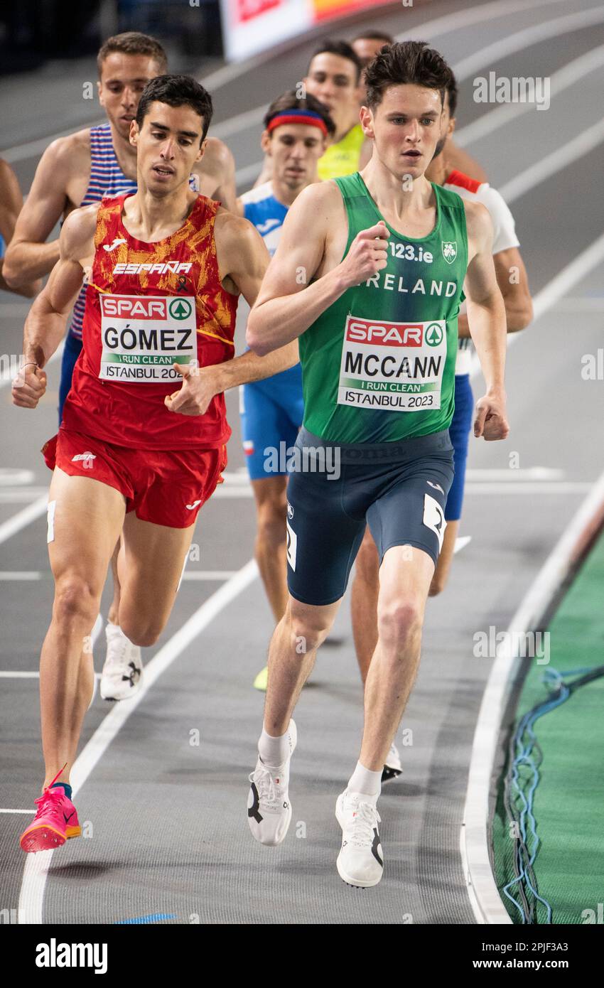 Jesús Gómez of Spain and Luke McCann of Ireland competing in the men’s ...