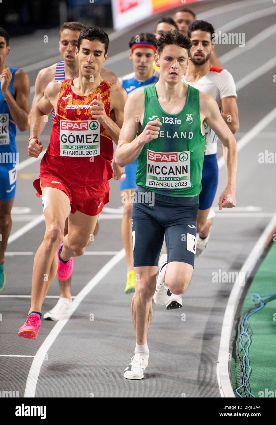 Jesús Gómez of Spain and Luke McCann of Ireland competing in the men’s ...