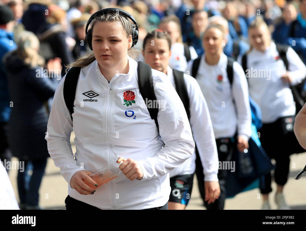 England’s Sarah Beckett arrives ahead of the TikTok Women's Six Nations ...