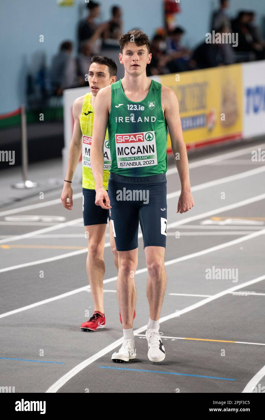 Luke McCann of Ireland competing in the men’s 1500m heats at the ...