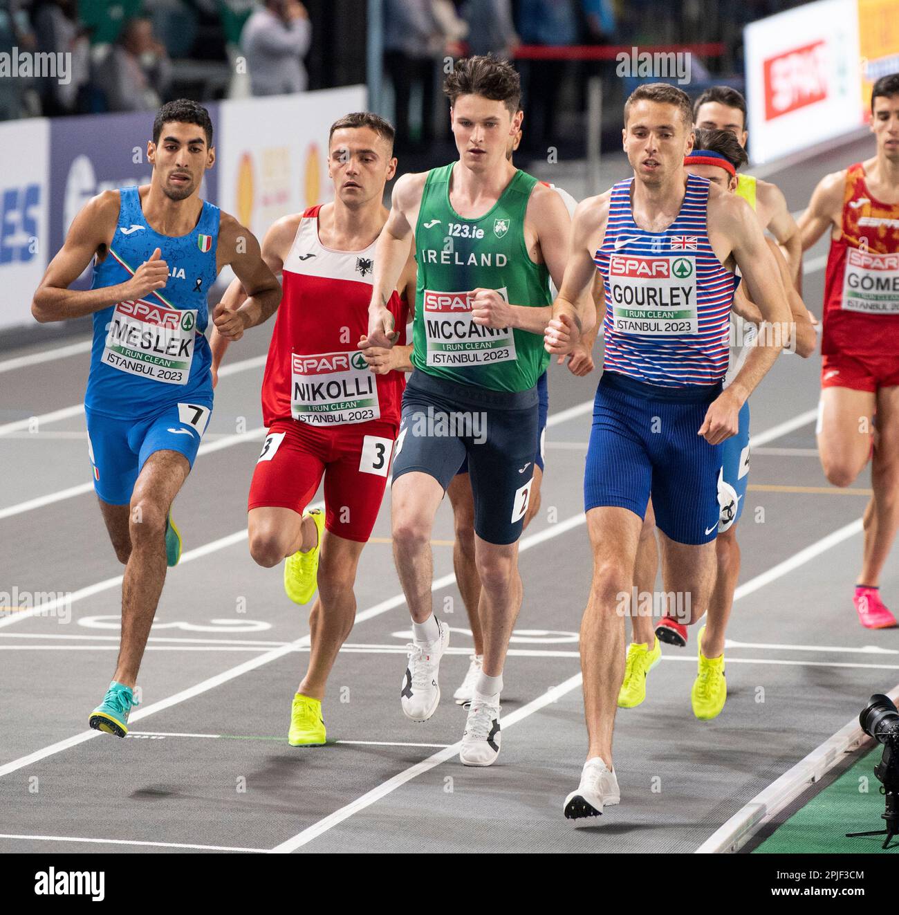 Luke McCann of Ireland competing in the men’s 1500m heats at the ...