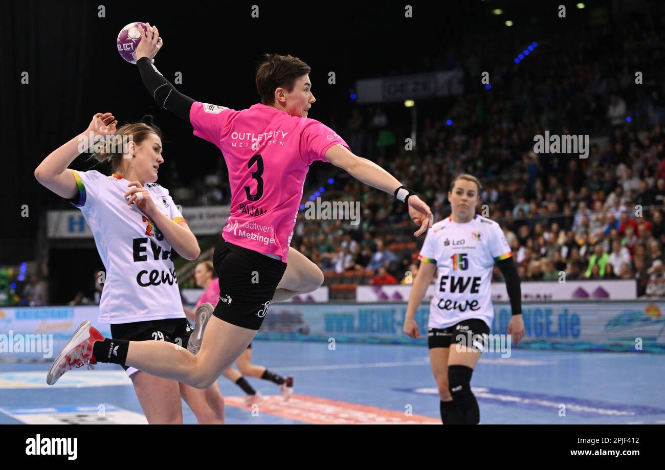 Stuttgart, Germany. 02nd Apr, 2023. Handball, Women: DHB Cup, TuS ...
