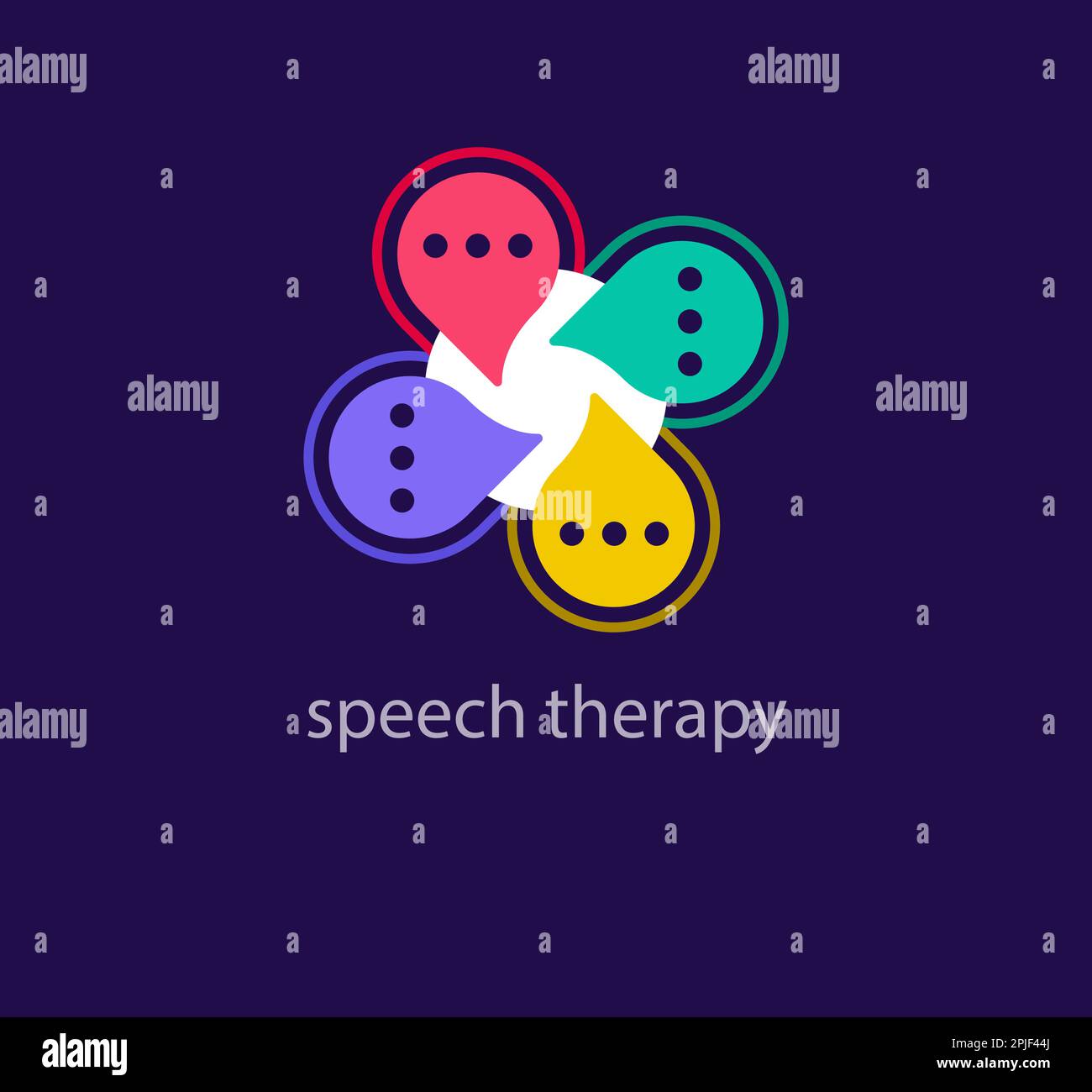 Speech therapy logo hi-res stock photography and images - Alamy