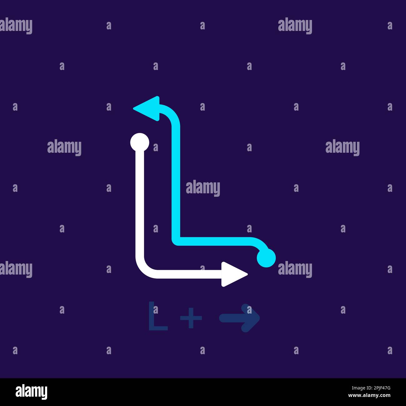 Linear letter L logo. Unique logo. Abstract letter simple rotating ...