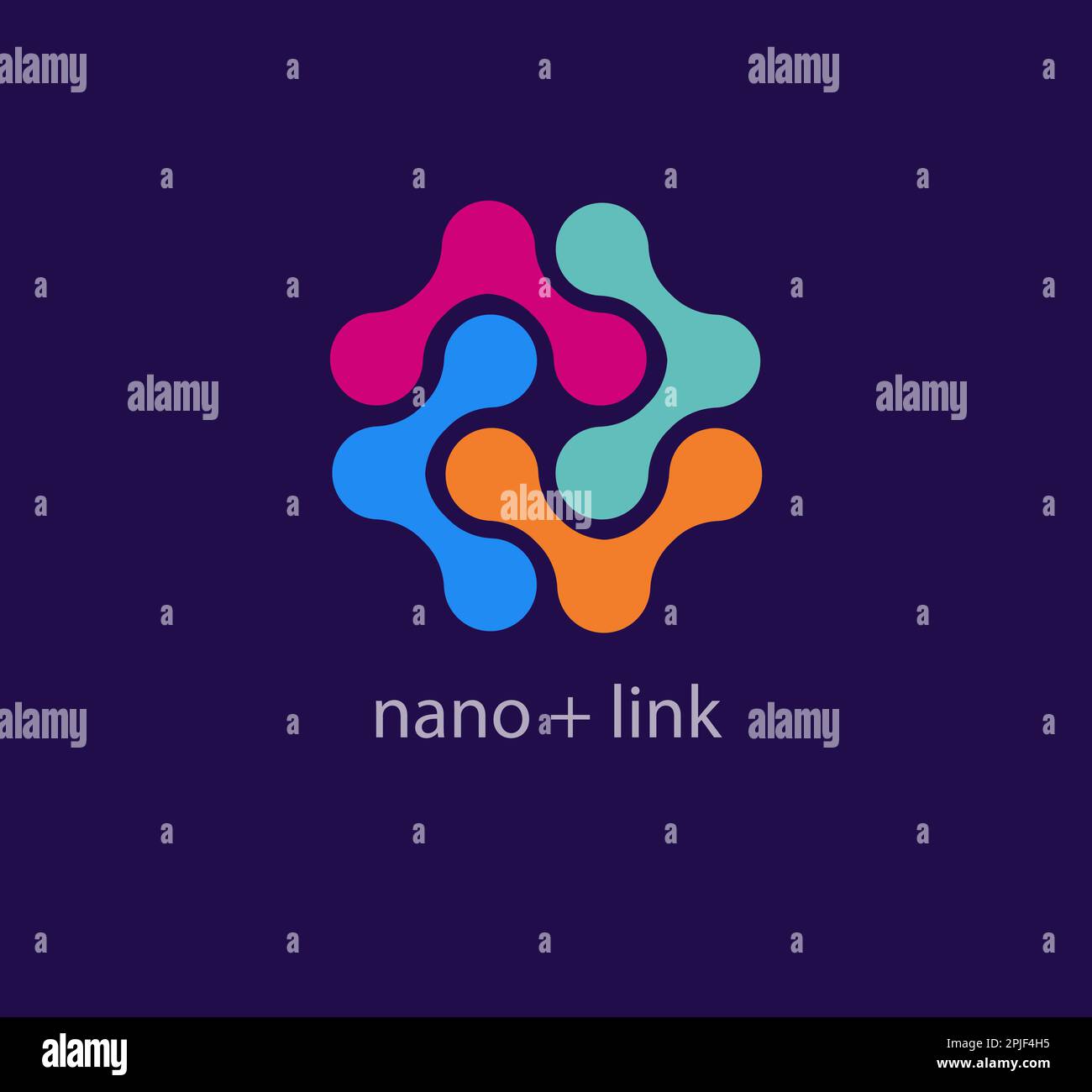 Ports combination modern logo. Brainstorm concept. Unique color ...