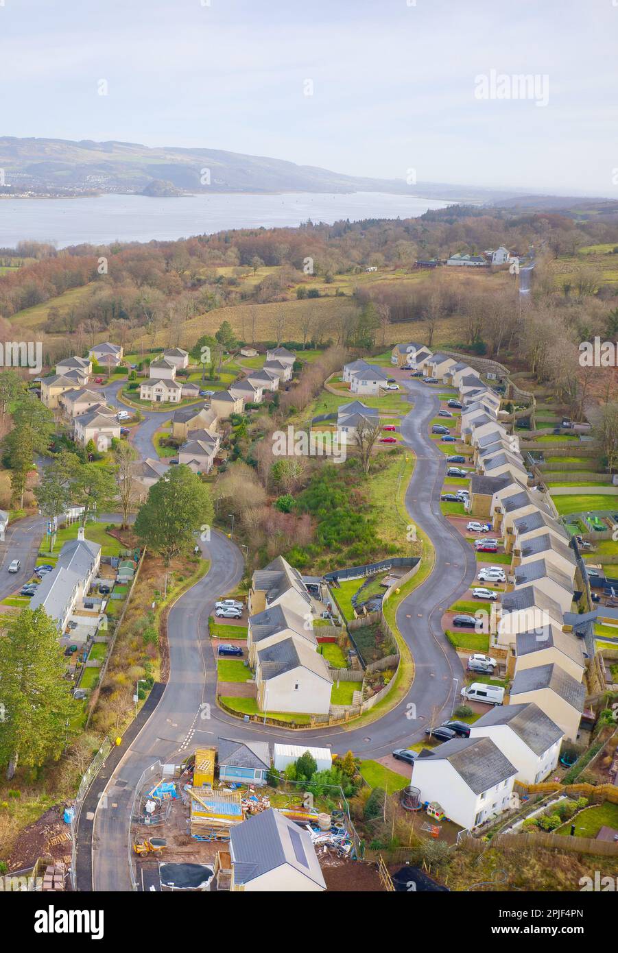 New housing development building houses for increased demand in rural ...