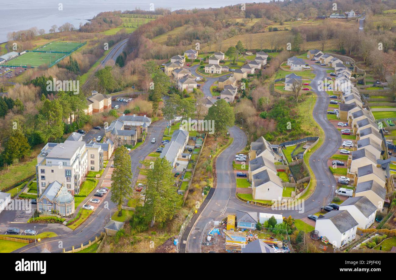 New housing development building houses for increased demand in rural ...