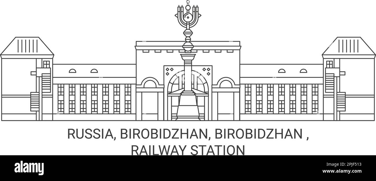 Russia, Birobidzhan, Birobidzhan , Railway Station travel landmark ...