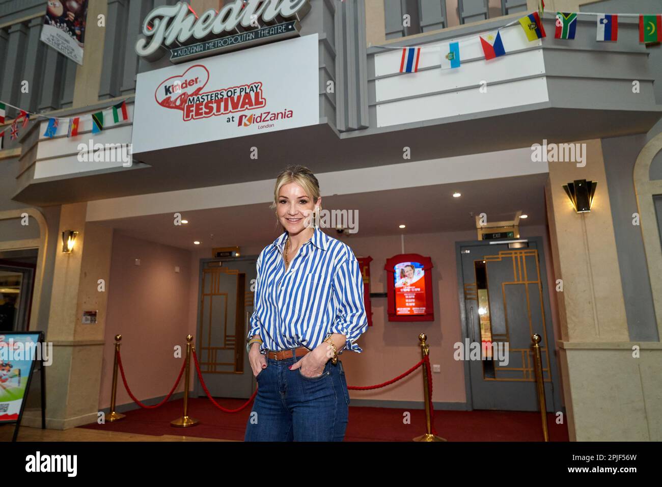 EDITORIAL USE ONLY Helen Skelton headlines the Kinder Masters of Play ...