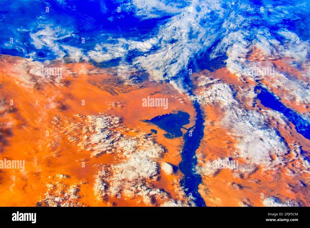 Nile River. Scenics of planet Earth seen from space. Digital Enhancement. Elements by NASA Stock ...