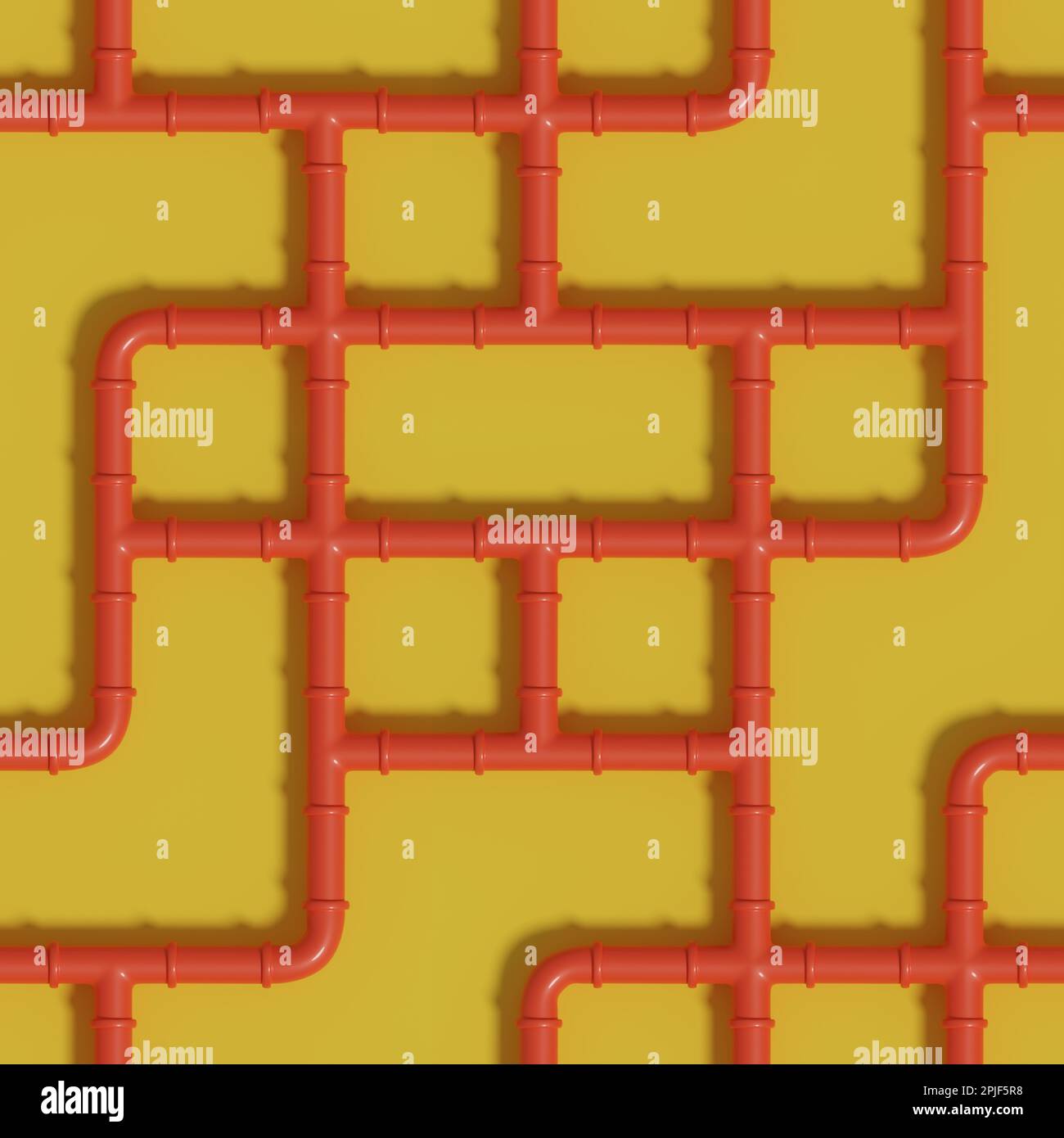 Seamless pattern of red pipes. 3d illustration Stock Photo - Alamy