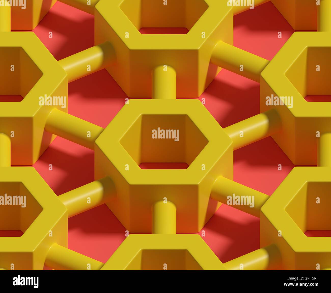 Abstract isometric 3d hexagon pattern hi-res stock photography and ...