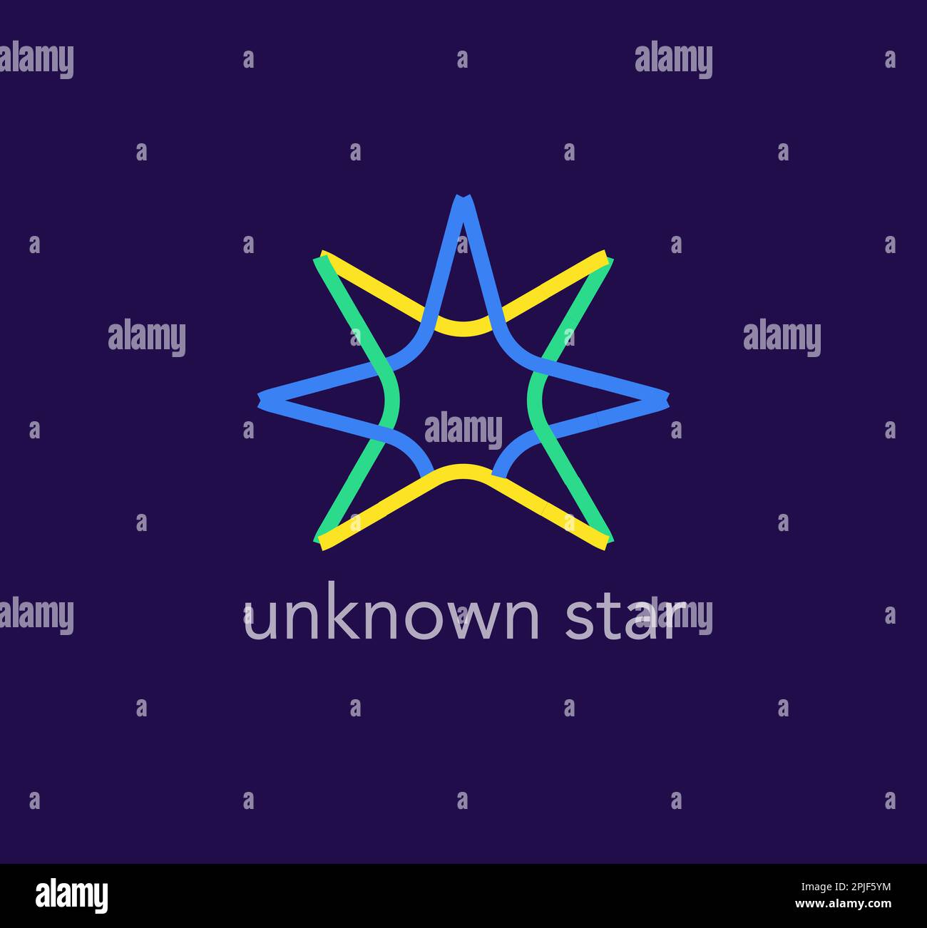 Unknown unique star logo. linear star. logo template. vector Stock ...