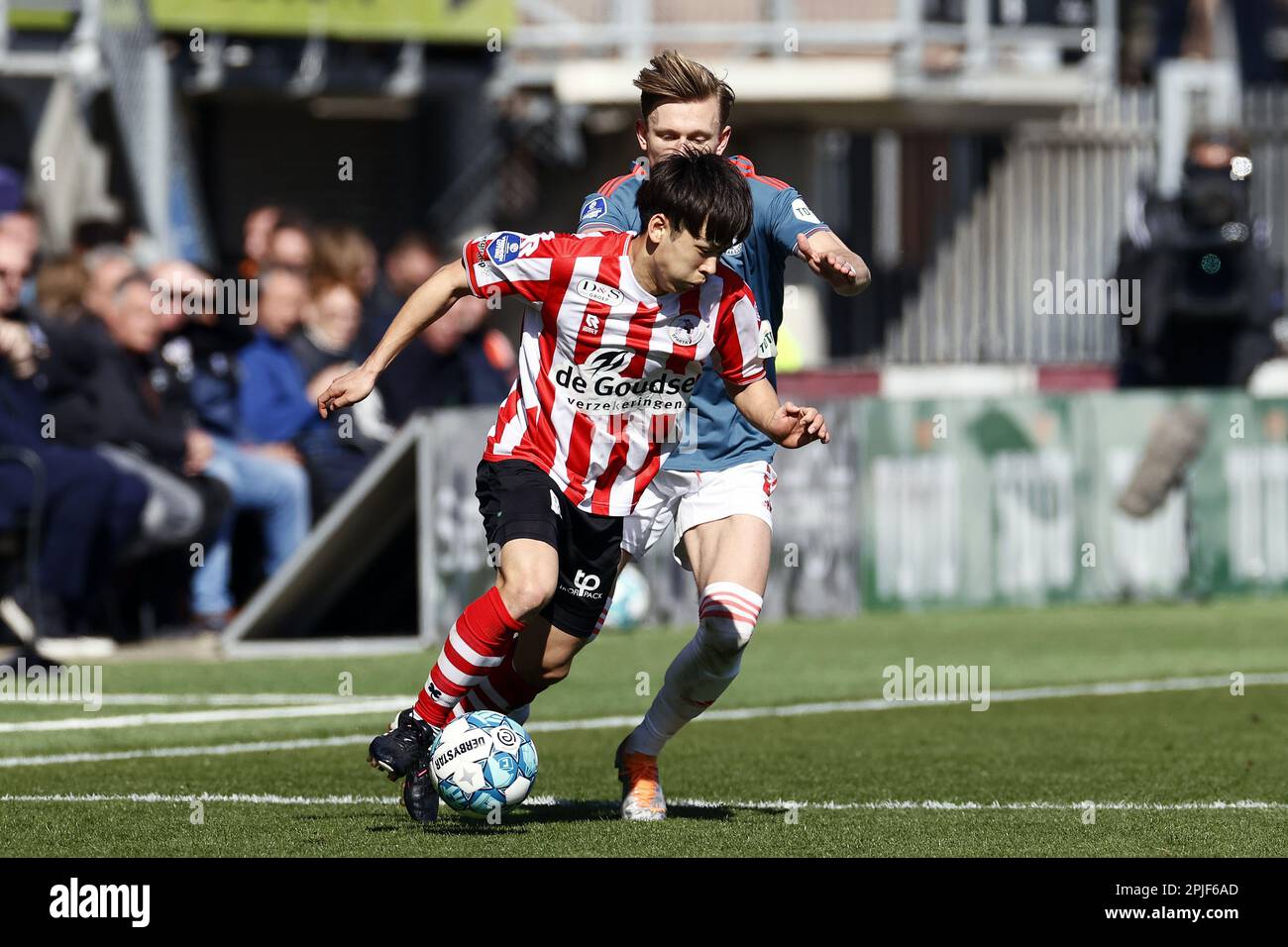 ROTTERDAM - (lr) Koki Saito of Sparta Rotterdam, Marcus Pedersen of ...