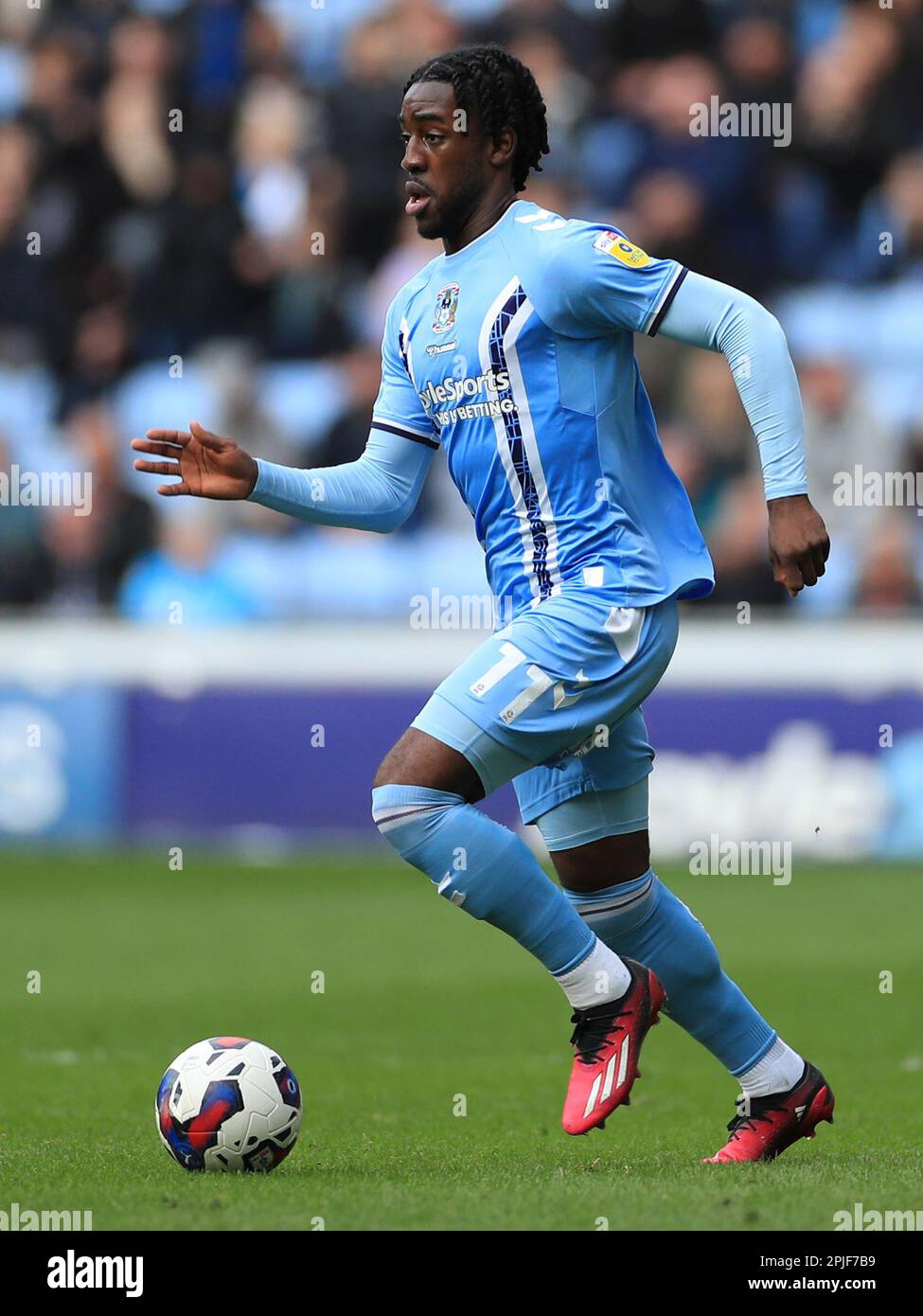 Coventry City’s Josh Wilson-Esbrand in action during the Sky Bet ...