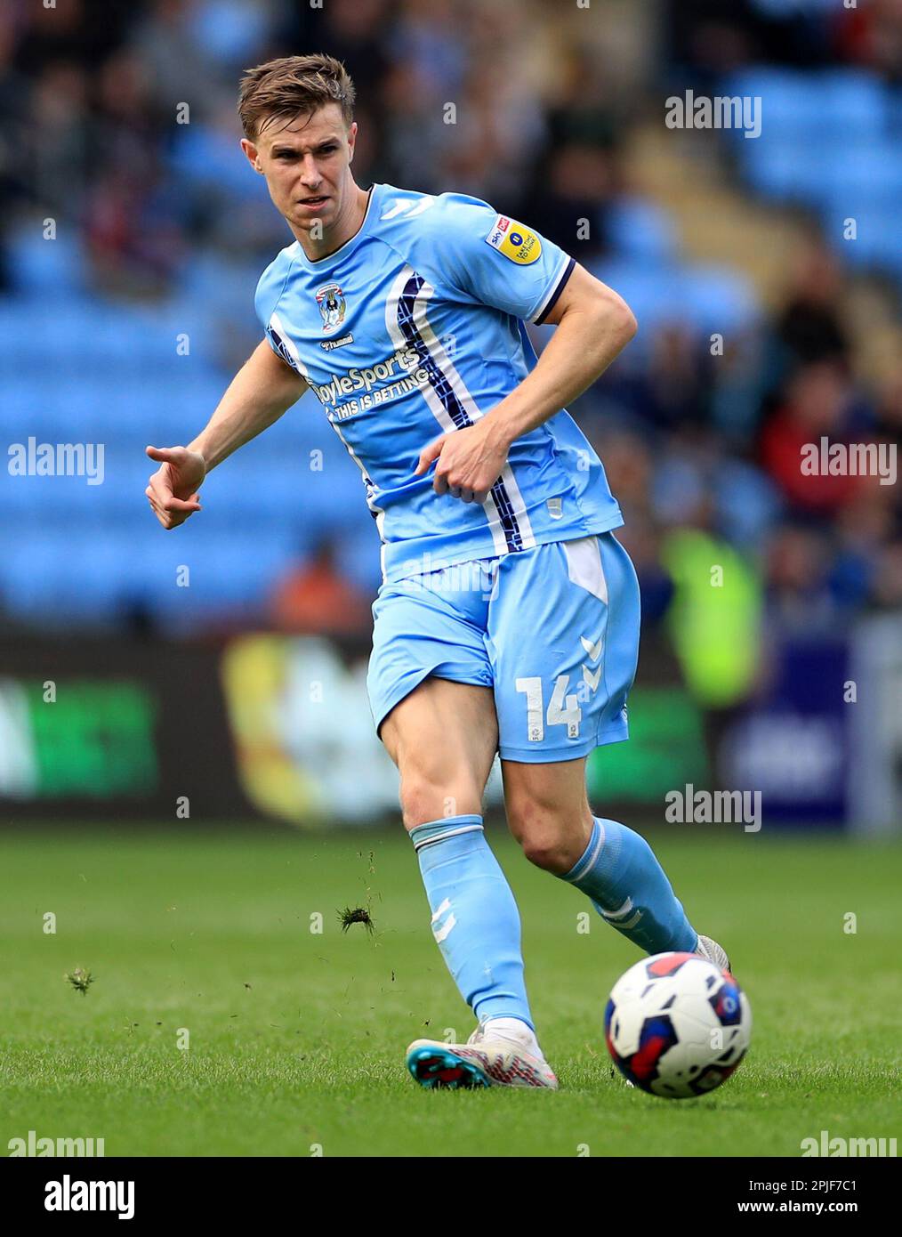 Coventry City's Ben Sheaf in action during the Sky Bet Championship ...