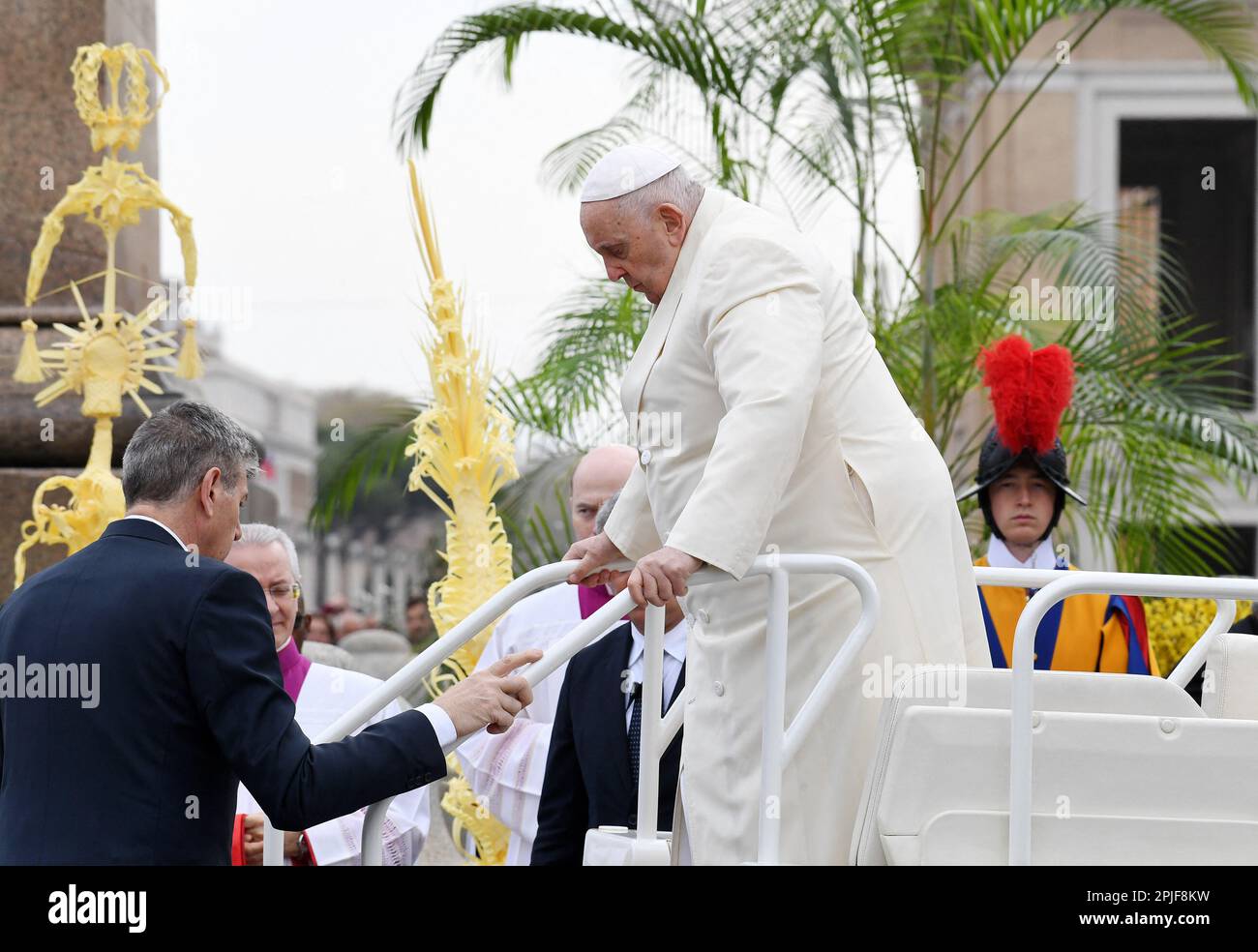 Pope Francis celebrates Palm Sunday mass in St Peter s Square, Vatican ...