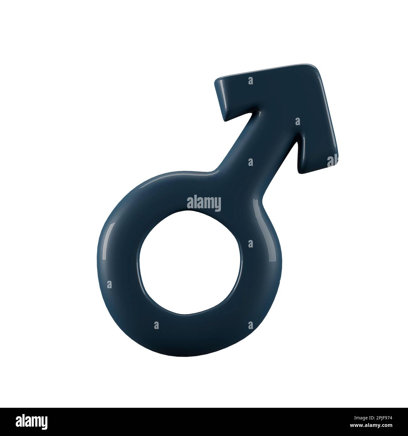 Male symbol on white background. 3d rendering Stock Photo - Alamy