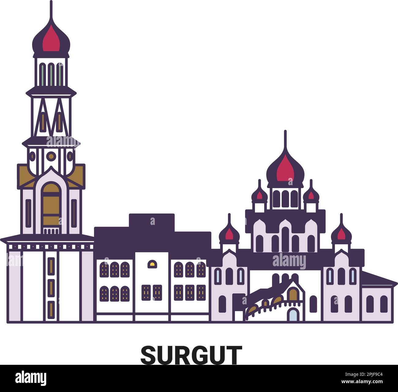 Ancient siberia, illustration Cut Out Stock Images & Pictures - Alamy