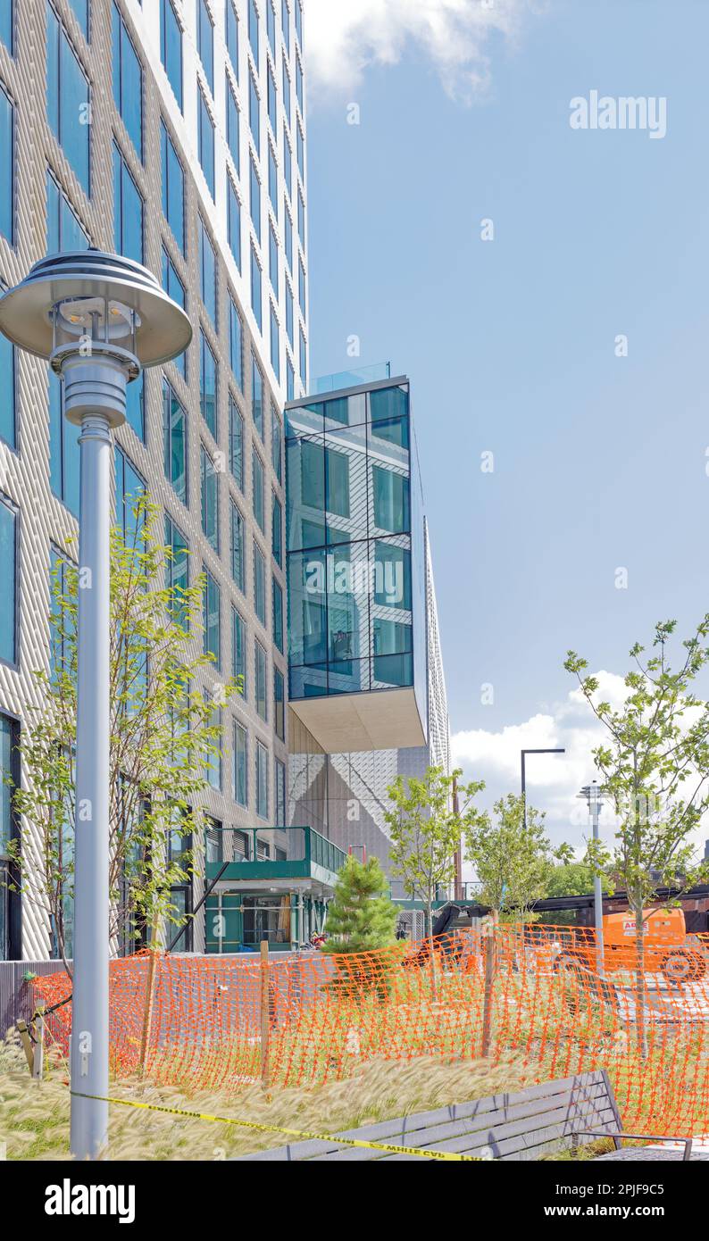 Eagle + West podium block is a two-story mirror Stock Photo - Alamy
