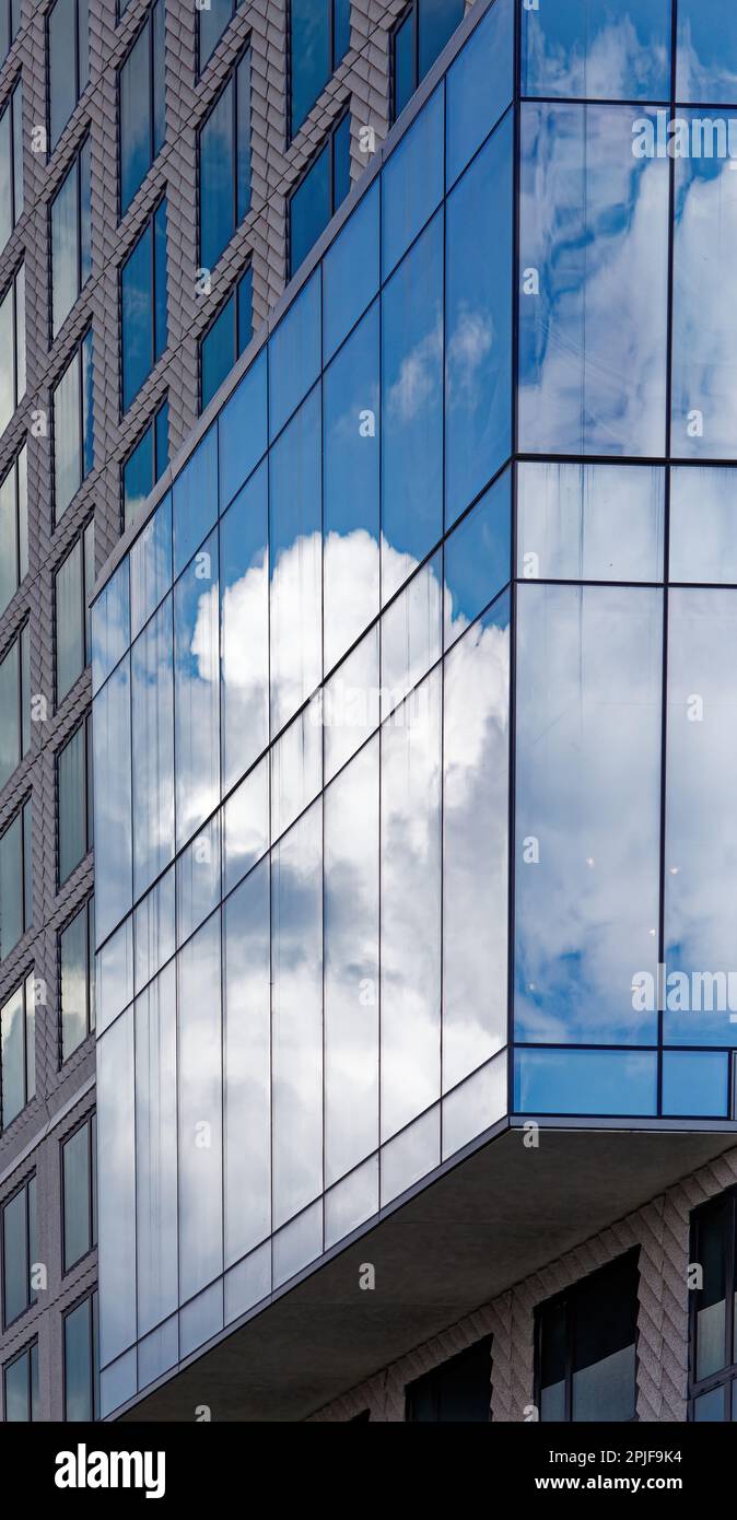 Eagle + West podium block is a two-story mirror Stock Photo - Alamy