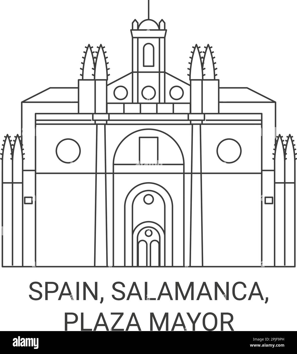 Plaza mayor Stock Vector Images - Alamy