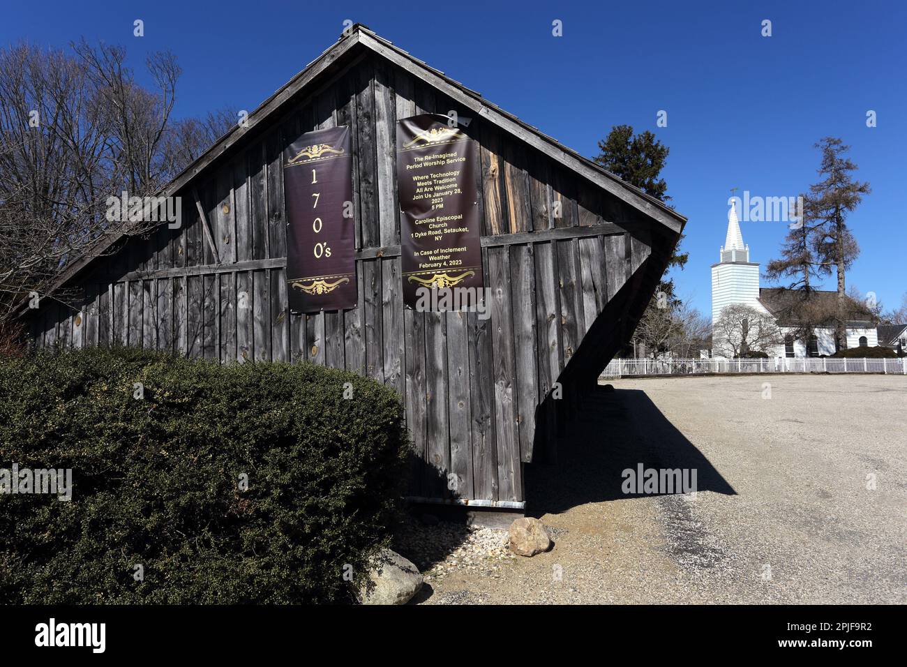 Historic horse barn, Caroline Episcopal Church, Setauket, Long Island ...